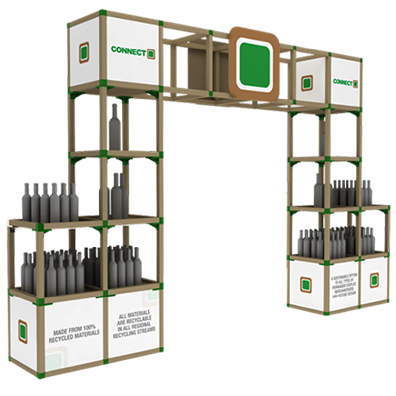 Modular, Sustainable Connect Arch Display for Retail Stores | CentralPac