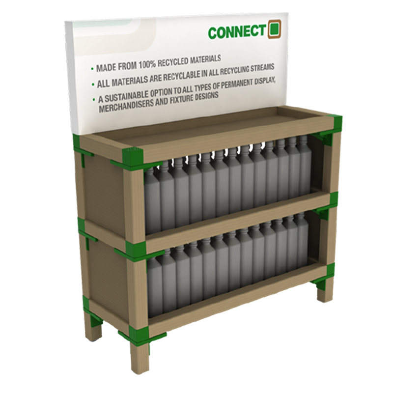 Modular, Sustainable Connect Bunker Unit Retail Display | CentralPac