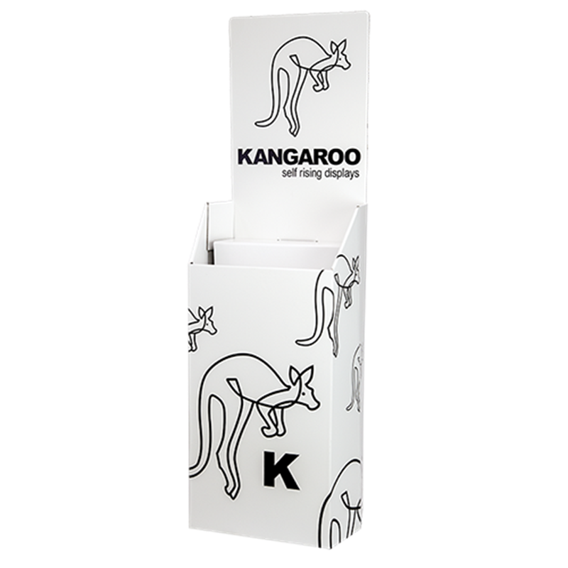 Kangaroo 2-Tier Self-Rising Product Glorifier Retail Display | CentralPac