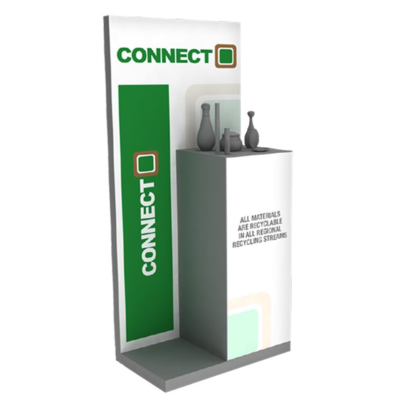 Modular, Sustainable Connect Product Glorifier Display | CentralPac