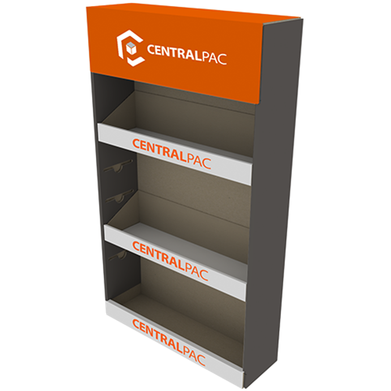 4" Deep Sidewinder Retail Display | CentralPac